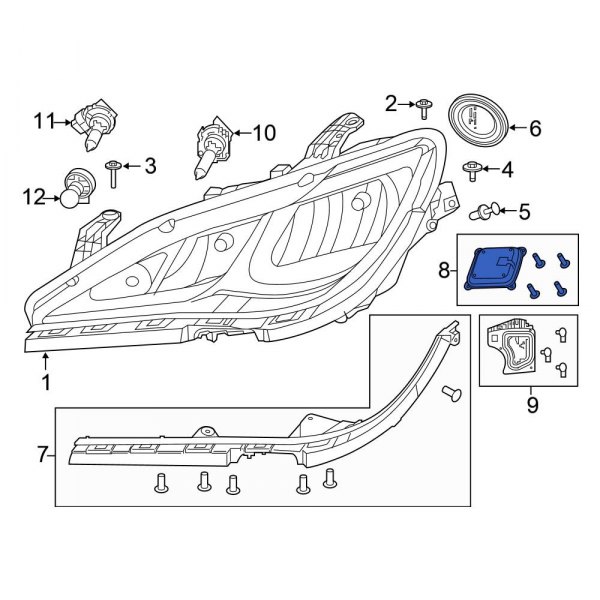 Chrysler OE 68329858AA - Front Headlight Control Module