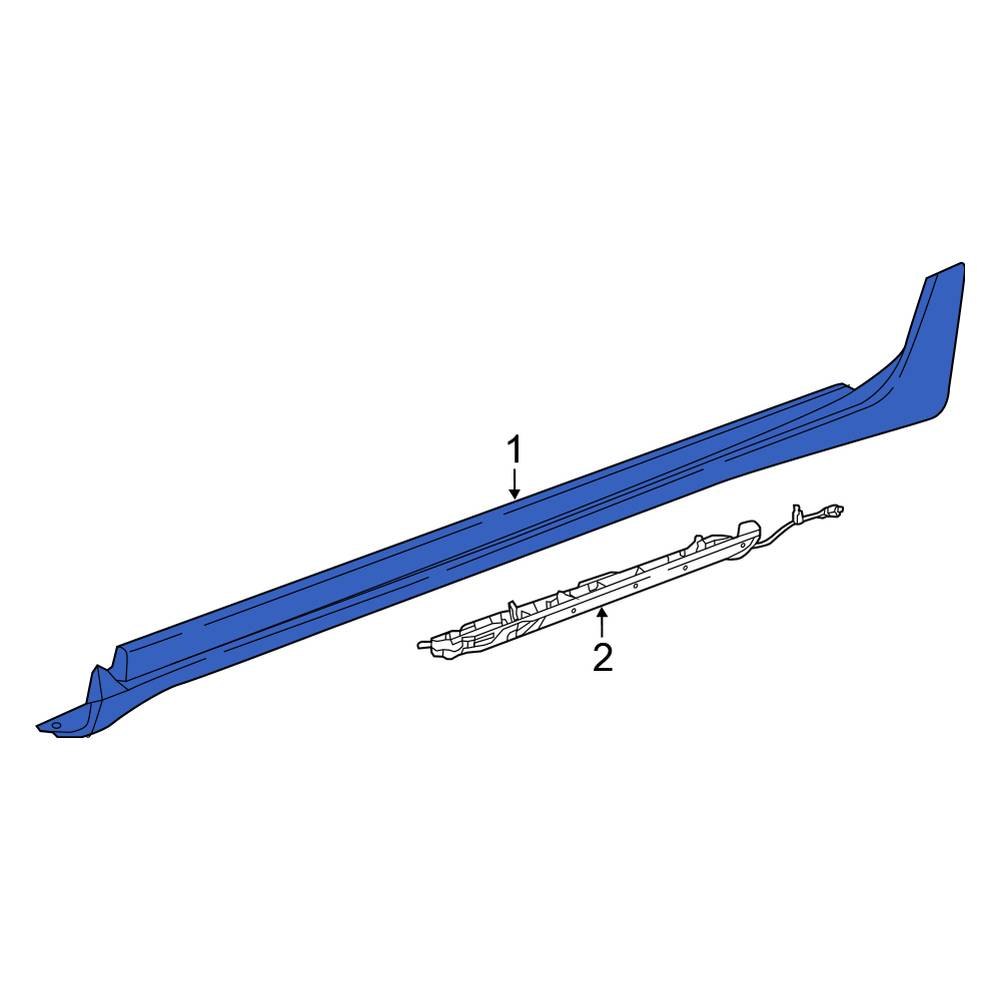Chrysler OE 5RP20TZZAG - Right Rocker Panel Guard