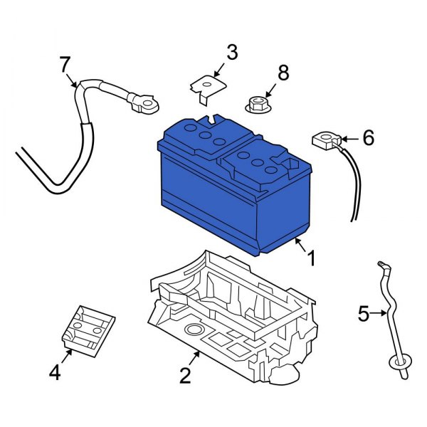 Chrysler OE BBH8F001AA - Vehicle Battery