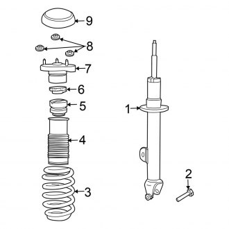 2010 Chrysler 300 OEM Suspension Parts - Shocks, Struts | CARiD