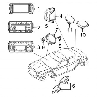 2008 Chrysler 300 OEM Audio & Electronics | Speakers — CARiD.com