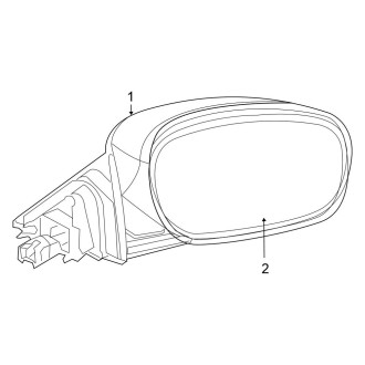 2005 Chrysler 300 OEM Mirrors - Towing, Side View | CARiD
