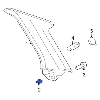 Chrysler 300 Rocker Panel Hardware - Clips, Brackets | CARiD