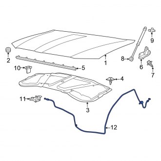 Chrysler 300 Hood Release Cables & Handles — CARiD.com
