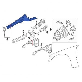 Chrysler 300 OEM Fenders | Factory Front & Rear Fenders — CARiD.com