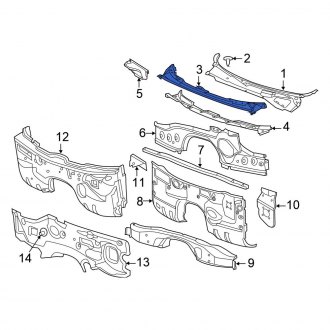 Chrysler 300 Cowl Panels & Parts | Vent Grills — CARiD.com