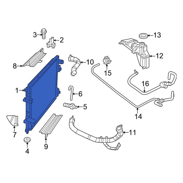 Chrysler OE 5170742AA - Radiator