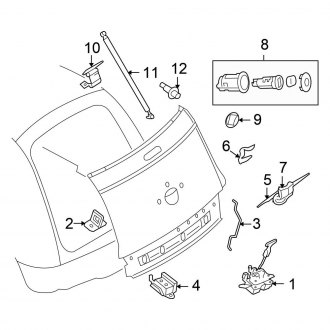 2008 Chrysler PT Cruiser Trunk/Tailgate Handles & Locks — CARID.com