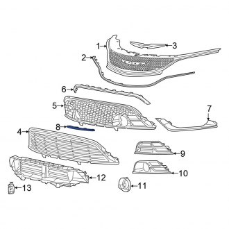 Chrysler 200 OEM Grilles | Factory Billet & Mesh Grilles — CARiD.com