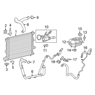 2015 Chrysler 200 Radiator Hoses & Clamps - Lower, Upper | CARiD