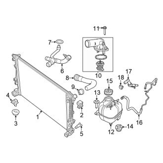 2015 Chrysler 200 Radiator Hoses & Clamps - Lower, Upper | CARiD