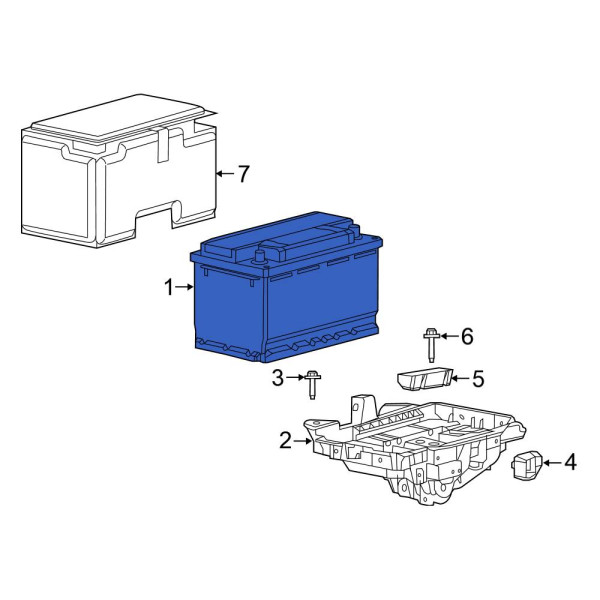 Chrysler OE BBH6F001AA - Vehicle Battery