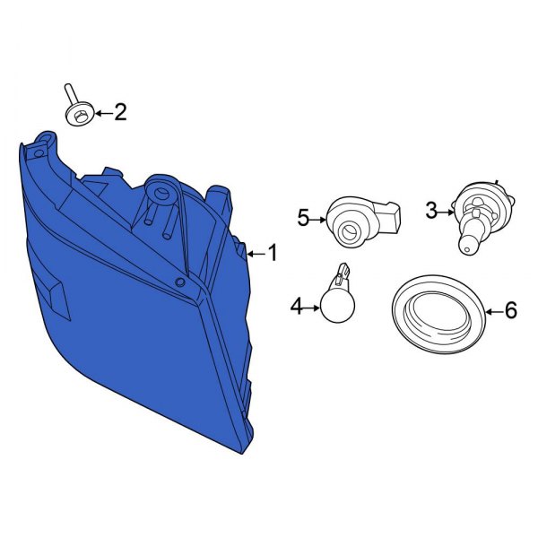 Chrysler OE 5113337AI - Front Left Headlight