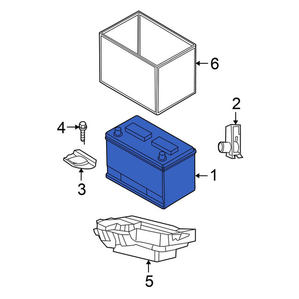 Chrysler OE BBH7A001AA - Vehicle Battery