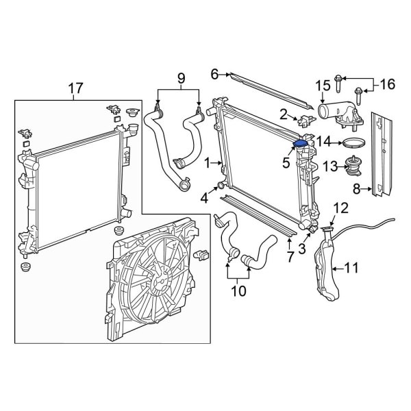 Chrysler OE 5278697AA - Radiator Cap