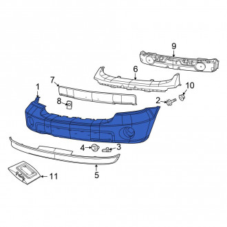 Chrysler Aspen OEM Bumpers - Genuine Front & Rear Bumpers | CARiD