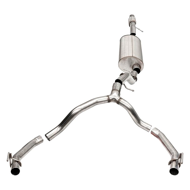 Corsa® 21131 - Sport™ 304 SS Cat-Back Exhaust System with Split Rear Exit