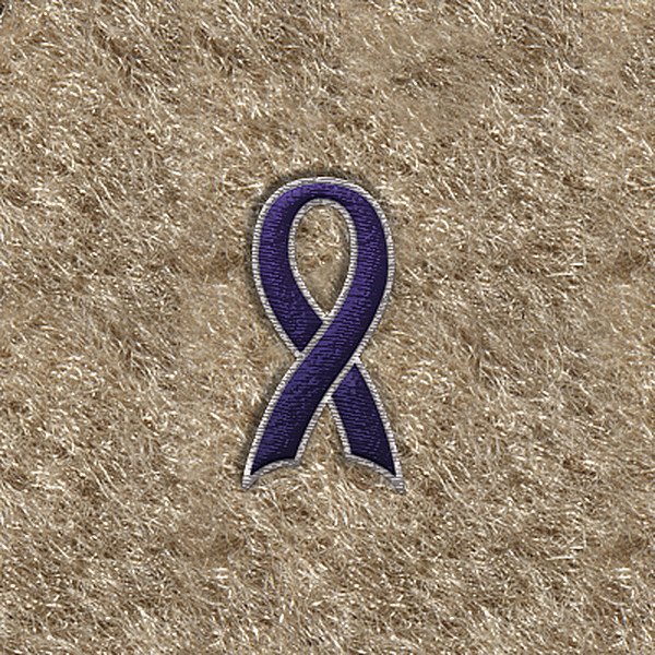 DashMat® LS833 - Purple "Support Ribbon" Embroidered Logo