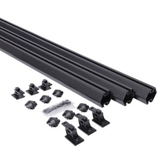 Truck Bed Side Rails - Chrome, Black, Polished Stainless Steel