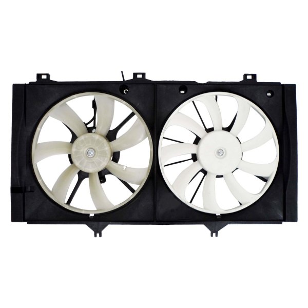 Depo® 31255070000 - Dual Radiator and Condenser Fan Assembly