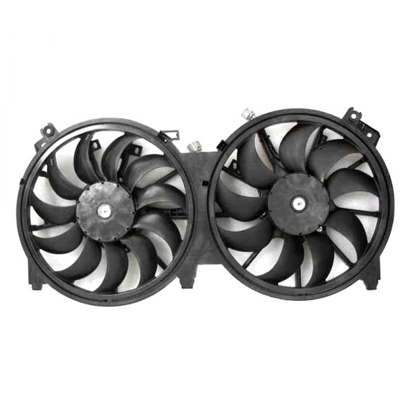 Depo® 31555038000 - Dual Radiator and Condenser Fan Assembly
