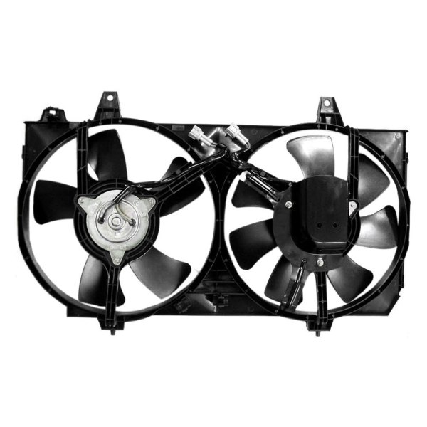 Depo® 32555001000 - Dual Radiator and Condenser Fan Assembly