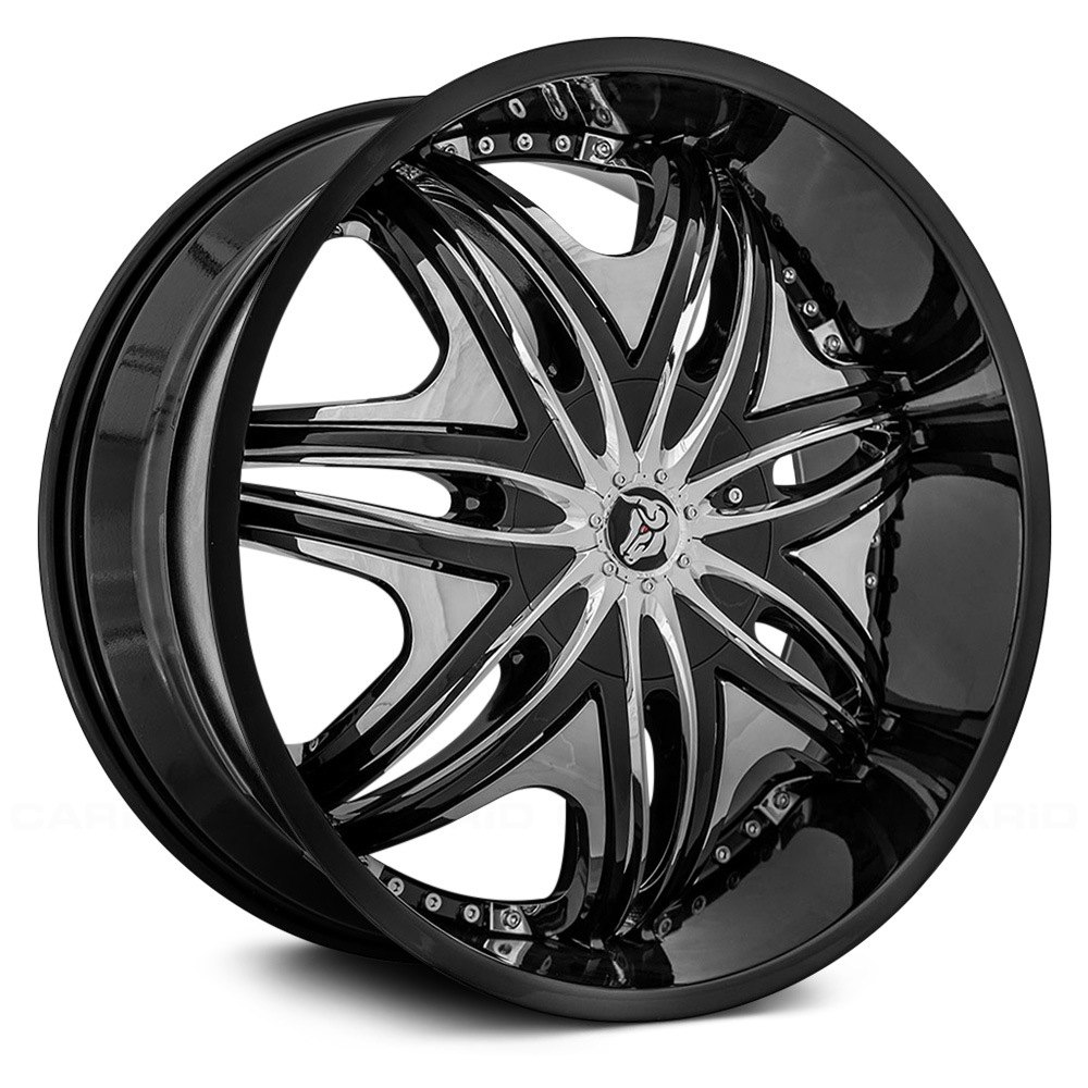 DIABLO® MORPHEUS Wheels - Black with Chrome Inserts Rims