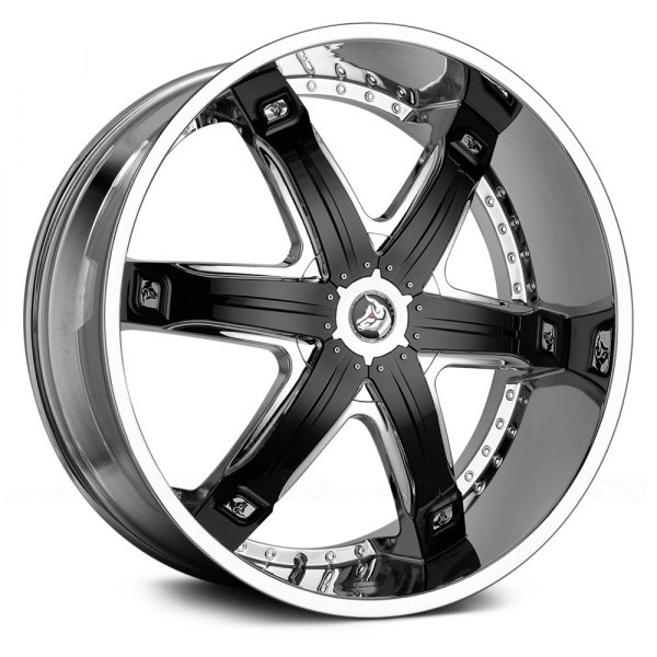DIABLO® FURY Wheels - Chrome with Black Inserts Rims
