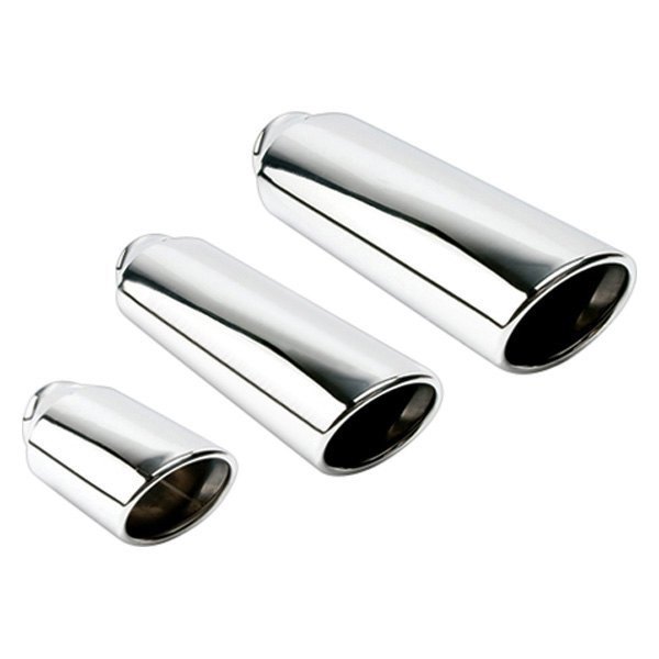 DT-24104 DUAL PARALLEL OVAL RESONATED EXHAUST TIP 2.25" INLET 9.75 ...