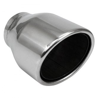 Universal Exhaust Tips - Dual, Double Wall, Rolled Edge, Angle Cut ...