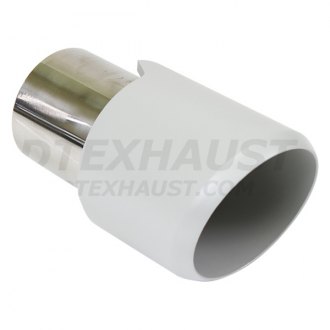 Universal Exhaust Tips | Dual, Double Wall, Rolled Edge, Angle Cut ...