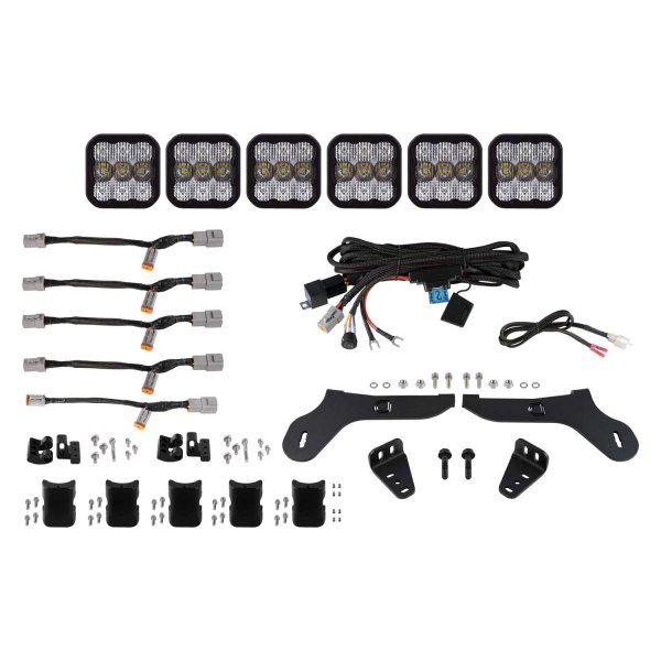 Diode Dynamics® DD7337 - Grille Mounted CrossLink Pro 6-Pod 540W Combo ...