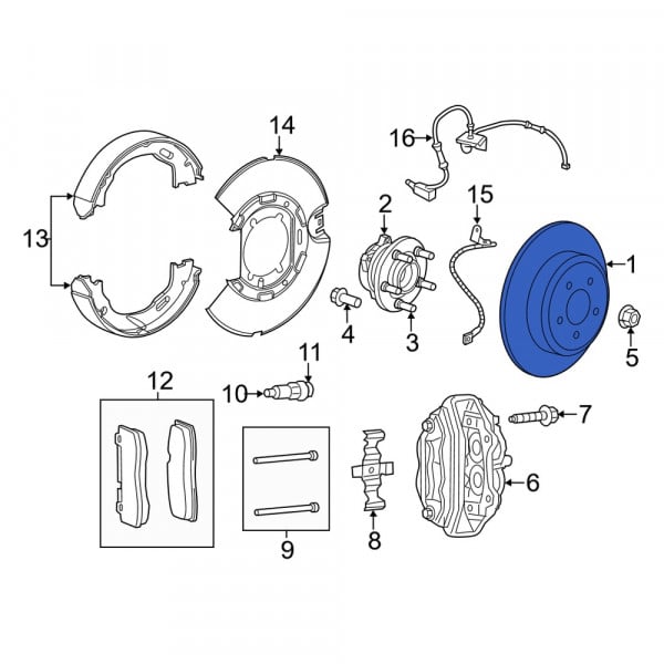 Dodge OE 68368070AA - Rear Disc Brake Rotor