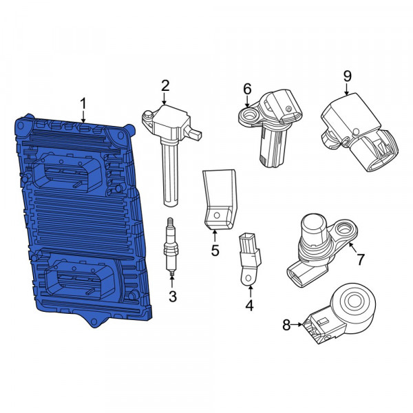 Dodge OE 68493659AC - Engine Control Module (ECM)