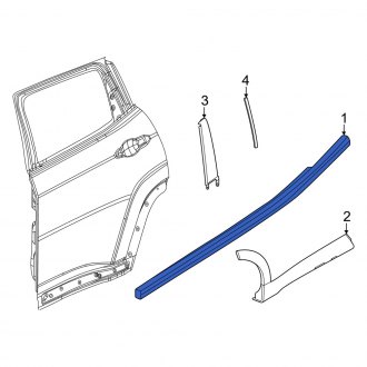 Dodge Hornet Door Moldings - Side, Edge, Belt | CARiD