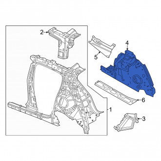 Dodge Hornet Inner Fenders | Wells, Liners, Shields — CARiD.com