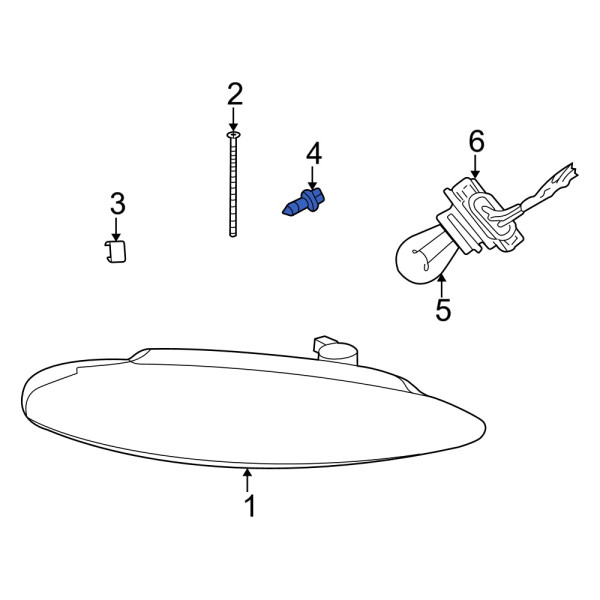 Dodge OE L0009005 - Front Headlight Bulb