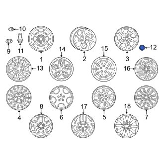 Dodge OEM Wheel Center Caps | Emblems, Logos, Trim Rings — CARiD.com