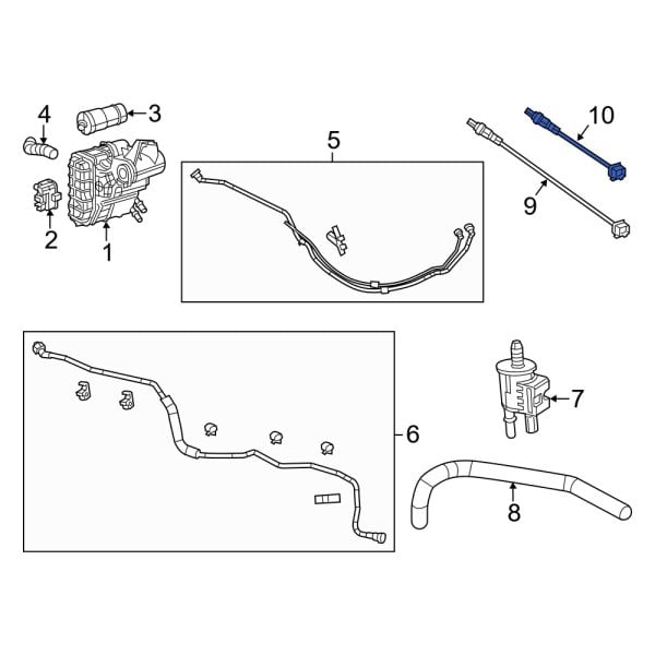 Dodge OE 5149180AB - Rear Oxygen Sensor