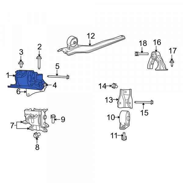 Dodge OE 5105489AK - Engine Mount