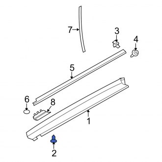 Dodge Neon Rocker Panel Hardware - Clips, Brackets | CARiD