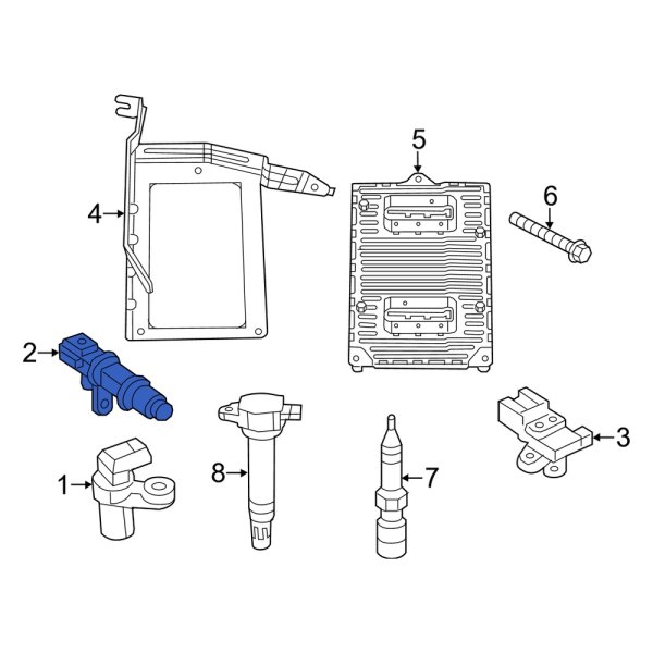 Dodge OE 5149141AF - Engine Camshaft Position Sensor