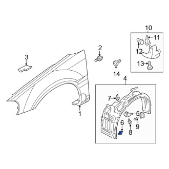 Dodge Avenger OEM Fenders | Factory Front & Rear Fenders — CARiD.com