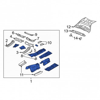 Dodge Magnum Replacement Floor Pans — CARiD.com