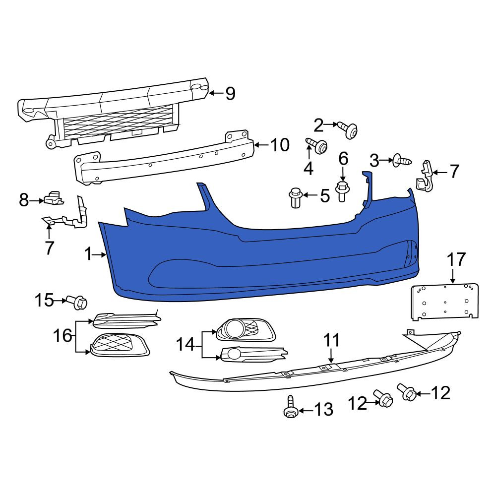 Dodge OE 68088966AB - Front Bumper Guard