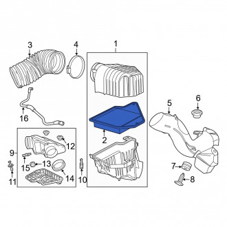Dodge Grand Caravan OEM Air Intake Parts - Filters, Manifolds | CARiD