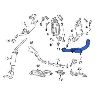 Dodge Grand Caravan OEM Exhaust Parts - Systems, Tips, Pipes | CARiD