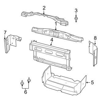 2008 Dodge Dakota Radiator Supports | CARiD