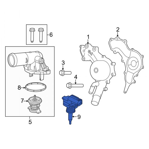 Dodge OE 68217702AD - Engine Coolant Temperature Sensor