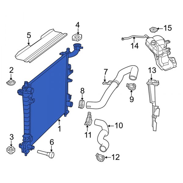Dodge OE 68232592AB - Radiator
